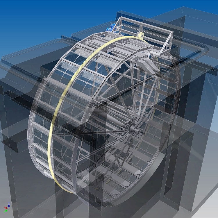 Drum screens for sea water intake applications - Hubert means quality!